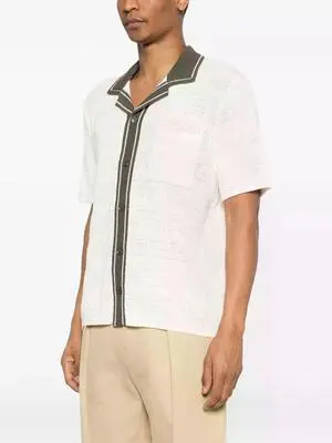 SAMSOE SAMSOE Sapercy Button Trim Polo Shirt - Neutrals