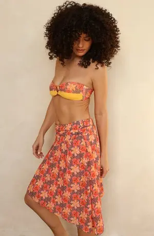 DIPPIN DAISY'S Low-waisted Asymmetrical Skirt - Fiesta