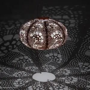 ALLSOP HOME & GARDEN Stella Luxe Oval Yarrow Led Lantern