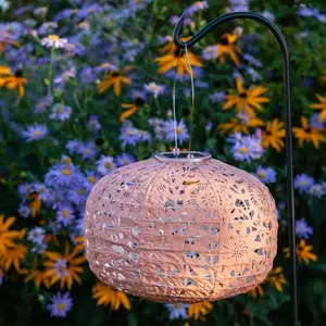 ALLSOP HOME & GARDEN Soji Stellasquare Solar Lantern - Clay