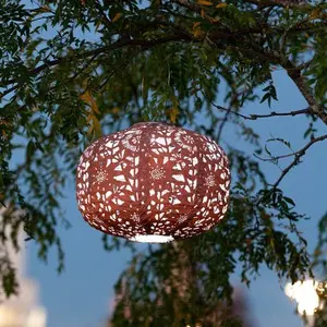 ALLSOP HOME & GARDEN Soji Stellasquare Solar Lantern - Clay