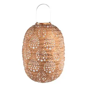 ALLSOP HOME & GARDEN Stella Luxe Barrel Dewdrop Led Lantern - Copper