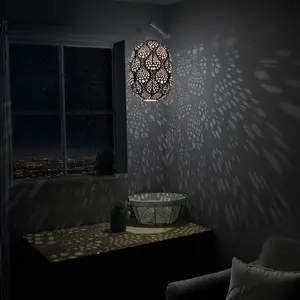ALLSOP HOME & GARDEN Stella Luxe Barrel Dewdrop Led Lantern