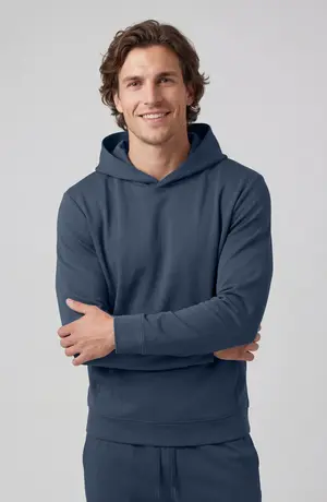 JACK ARCHER Sandwash Hoodie Tidal Blue