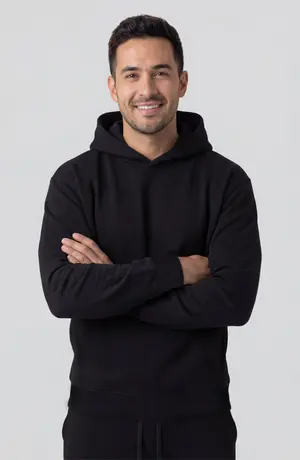 JACK ARCHER Sandwash Hoodie - True Black