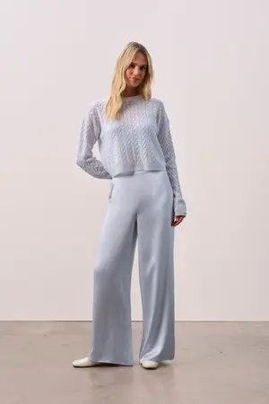Naked Cashmere Robyn Silk Pant - Cloud