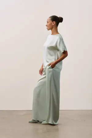 Naked Cashmere Robyn Silk Pant - Jadite