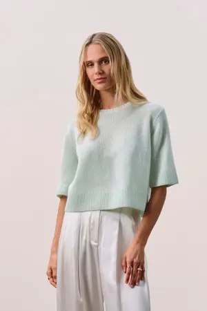 Naked Cashmere Atallah Cashmere Tee - Jadite