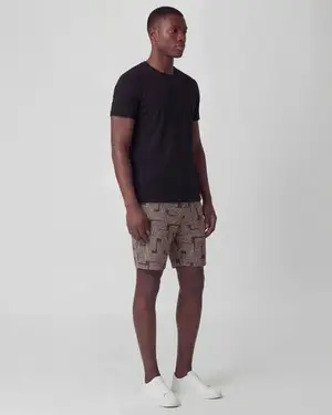 LORDS OF HARLECH Flat Front Short - Inter Twine Black