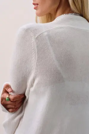 Naked Cashmere Longline Cashmere Cardigan - Ecru