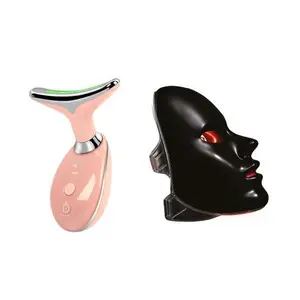 PURSONIC 7-in-1 Led Light Therapy Face Mask & Led Light Sculpting Wand - Multicolor