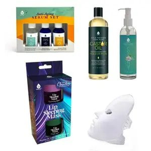 PURSONIC Led Therapy Mask, Serum Trio - Multicolor