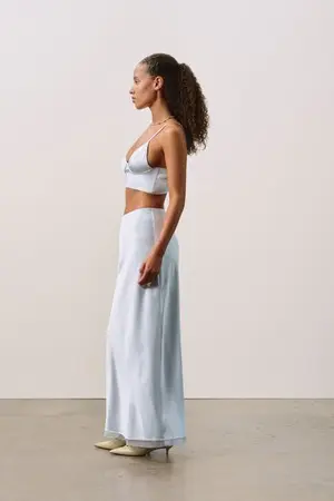Naked Cashmere Sasha Silk Bralette - Cloud