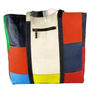 DAI MODA Grandé Patchwork Leather Tote