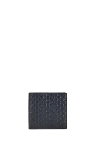 Gucci Microssima Bifold Wallet - Navy