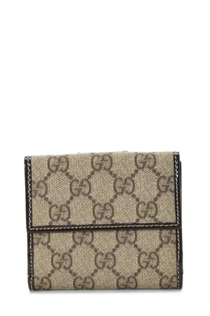 Gucci Original Gg Canvas Compact Wallet