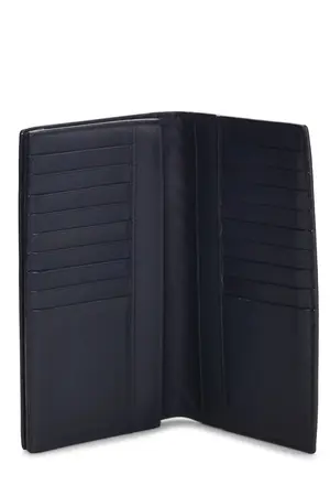 Bottega Veneta Intrecciato Long Wallet - Navy