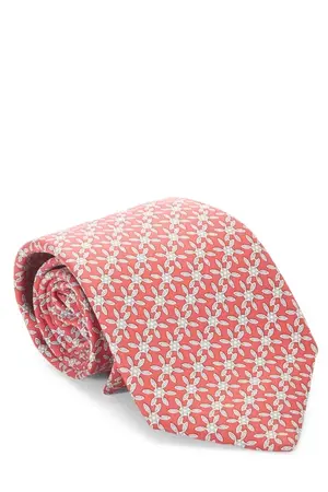 Hermès Printed Neck Tie - Red