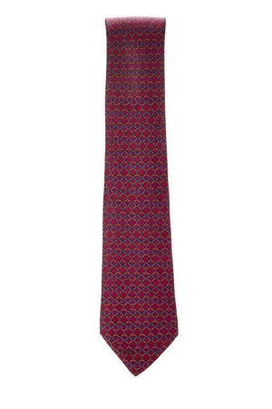 Hermès Hermès Printed Neck Tie Red