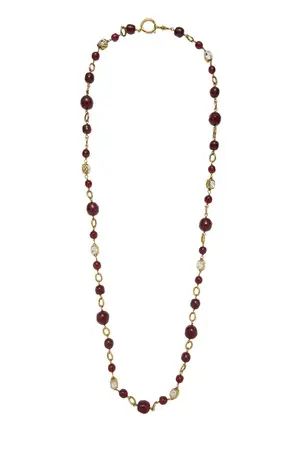 CHANEL Gripoix Chain Necklace
