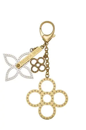 LOUIS VUITTON Multicolor Metal Tapage Bag Charm - Gold
