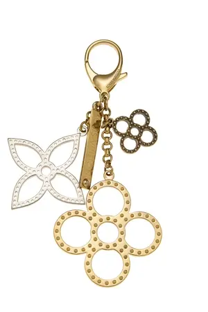 LOUIS VUITTON Multicolor Metal Tapage Bag Charm - Gold