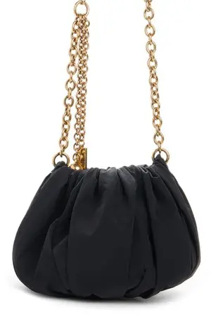Chloé Pleated Drawstring Crossbody Bag - Black