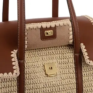 RADLEY The Chancery Raffia Flapover Woven Shoulder Bag