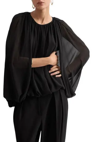 Mango Cape Sleeve Top