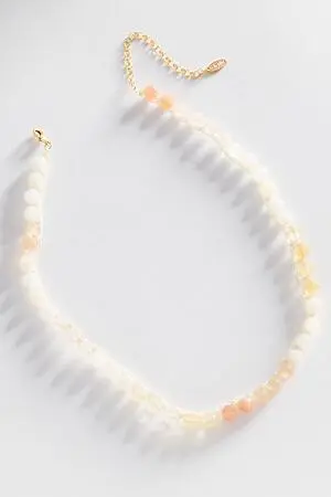 Anthropologie Pearl Collar Necklace - Neutral