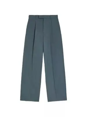 JIL SANDER Tailored Cotton Trousers - Blue