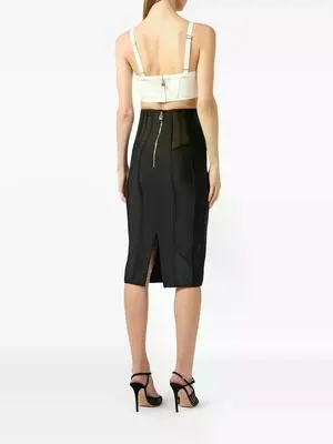 Elisabetta Franchi Ribbing Metal Tank Top