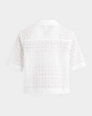 Vilebrequin Geometric Broderie Anglaise Fallon Shirt