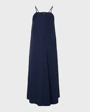 Vilebrequin Crochet Medallion Poplin Midi Dress