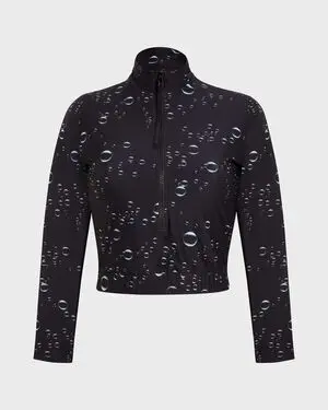 Vilebrequin Full Zip Cropped Rashguard