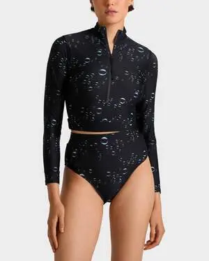 Vilebrequin Full Zip Cropped Rashguard