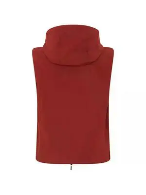 MOORER Hooded Zip-up Vest