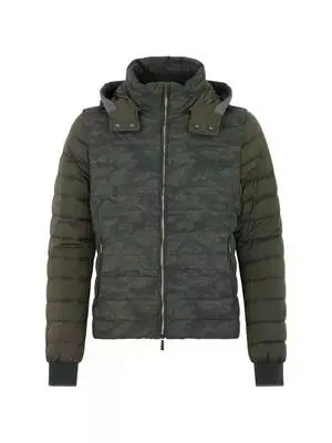 MOORER Padded Hooded Jacket - Green