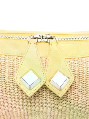 MINOBOSSI Small Anna Woven Shoulder Bag - Neutrals