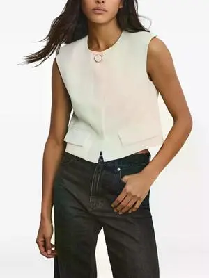 Veronica Beard Cliffwood Flap-pocket Gilet
