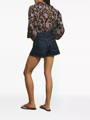 Veronica Beard Elijah Button-fastening Shorts - Blue