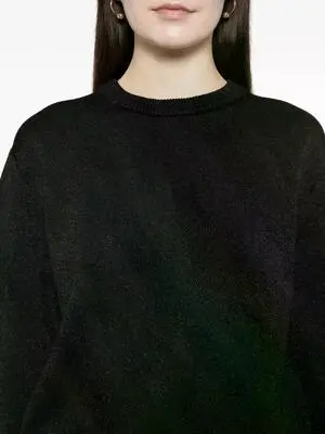 Cynthia Rowley Metallic Crew-neck Sweater - Black