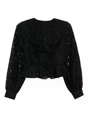Cynthia Rowley Lace V-neck Blouse