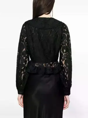 Cynthia Rowley Lace V-neck Blouse