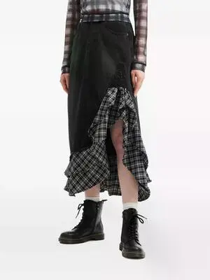 Izzue Tartan Ruffled Skirt