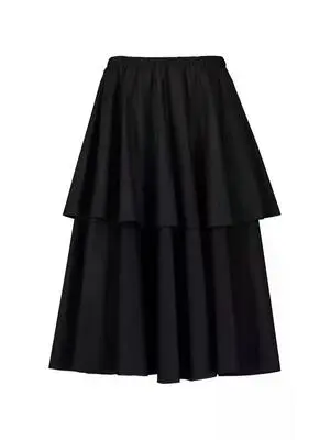 Louiza Babouryan Layered Midi Skirt
