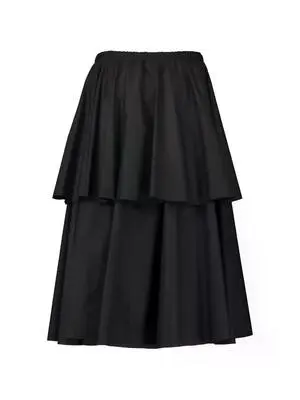 Louiza Babouryan Layered Midi Skirt