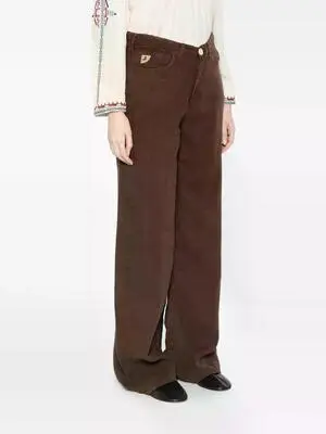 LOIS High-waisted Wide Leg Trousers - Brown