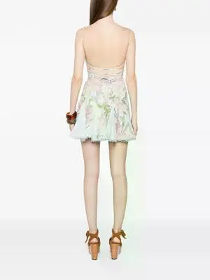 Charo Ruiz Ibiza Marlene Floral Lace Mini Dress