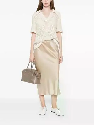 Antonelli Firenze Orinoco Elastic-waistband Midi Skirt - Neutrals